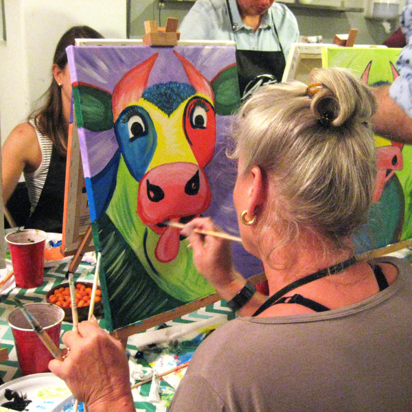 Workshop Koe Schilderen | Vrolijke koeien Schilderijen| Koeien ...